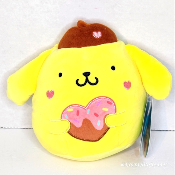 Squishmallows | Toys | Pompompurin Heart Hello Kitty Sanrio X ...